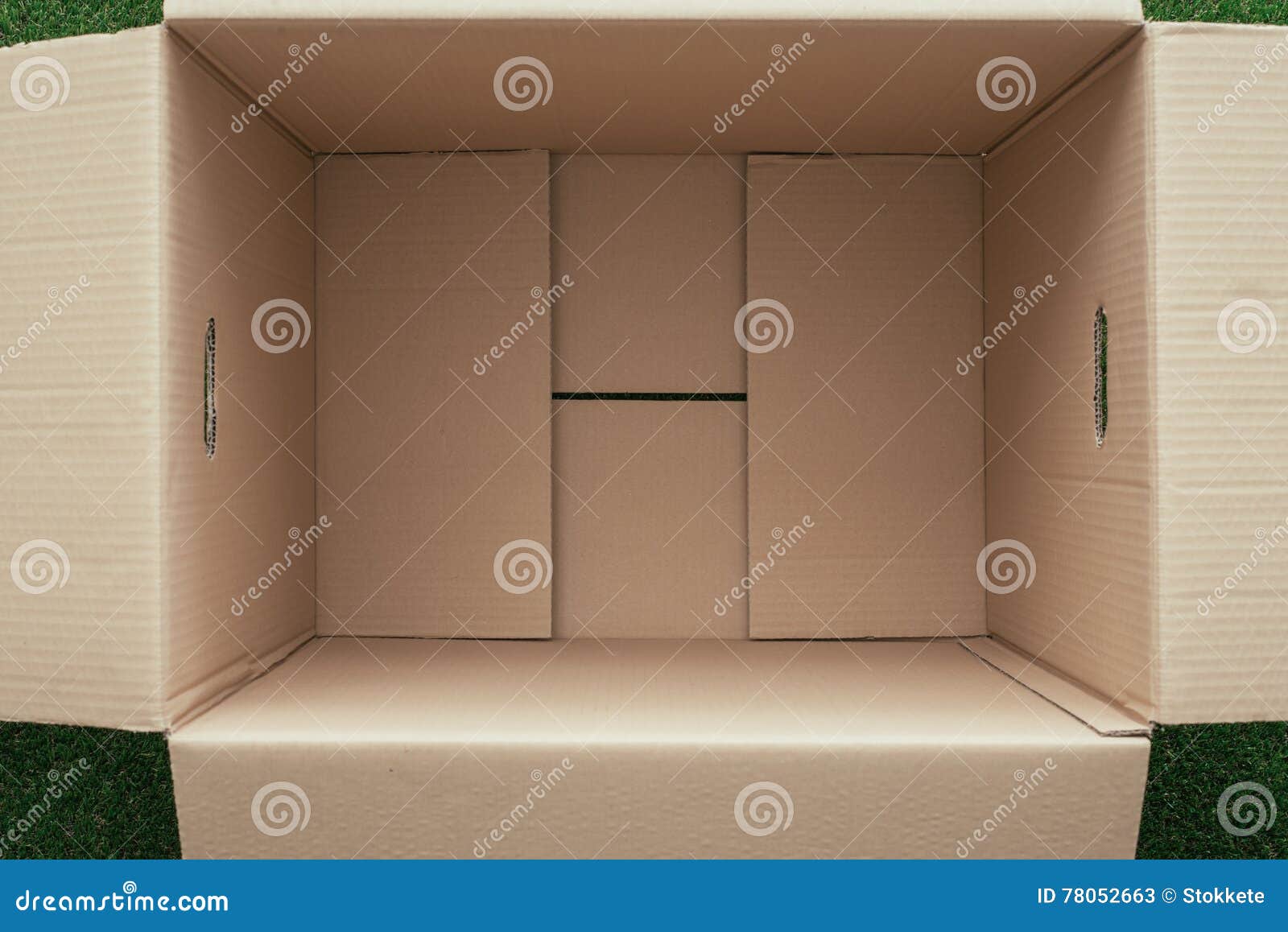 Open cardboard box stock image. Image of transport, recycle - 78052663