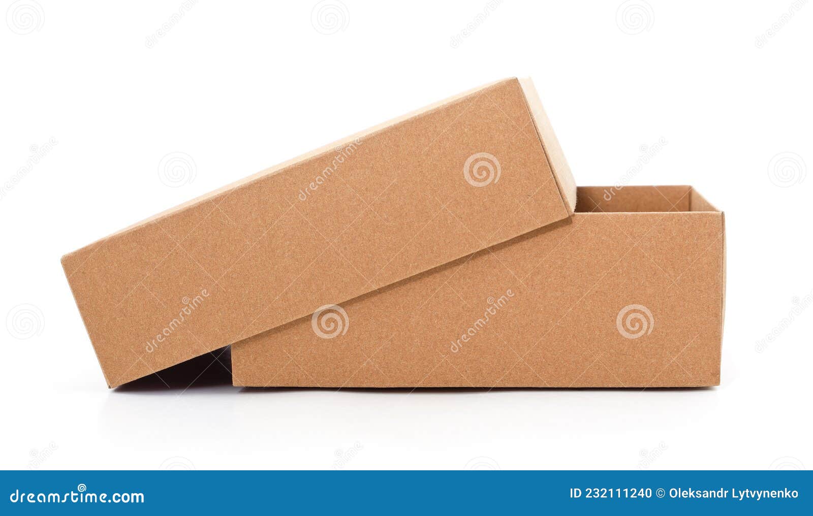 Open cardboard box stock photo. Image of white, commerce - 232111240