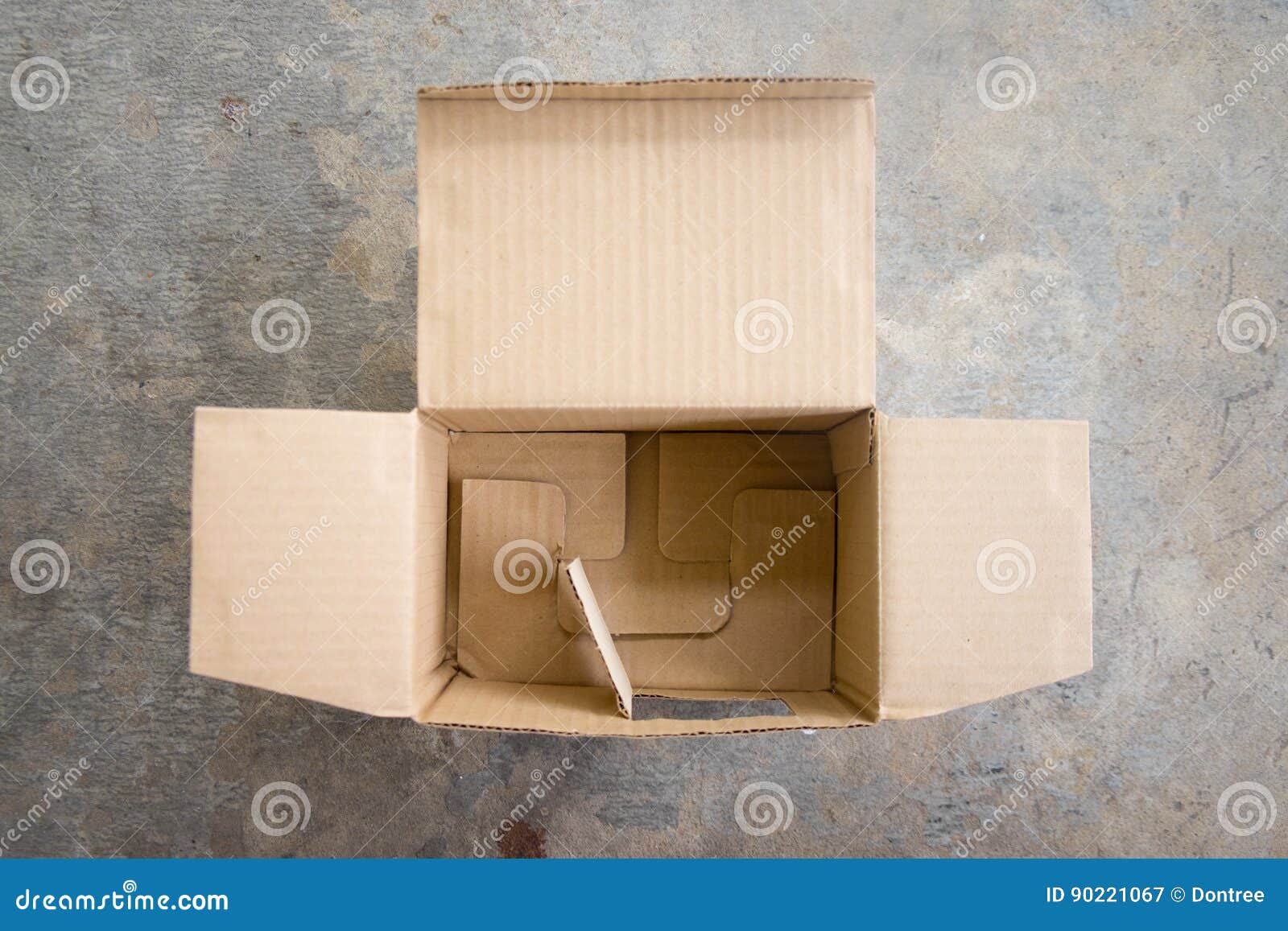 Open cardboard box stock image. Image of gift, cardboard - 90221067
