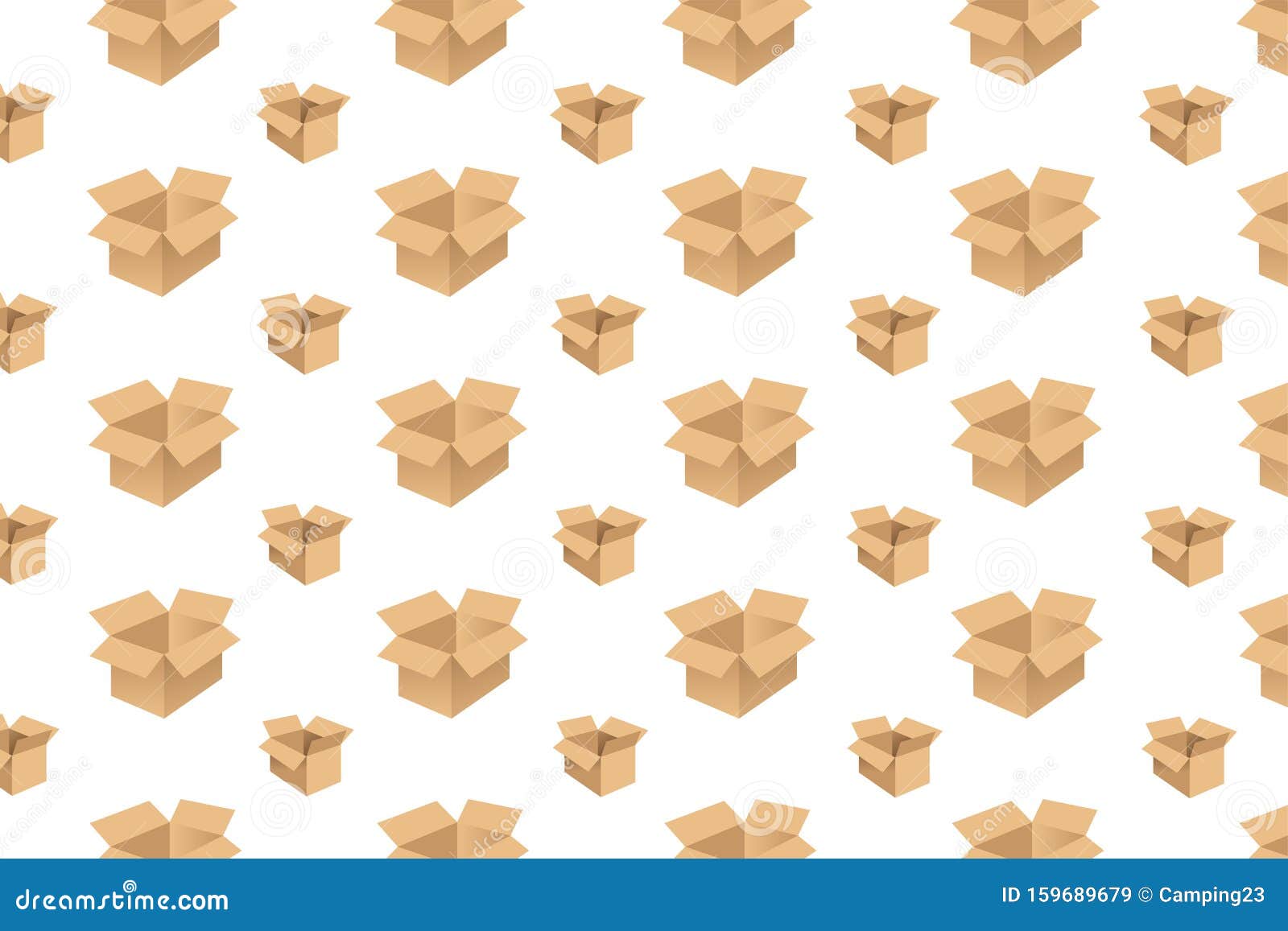Open Cardboard Box Pattern Background - Illustration Stock Illustration ...