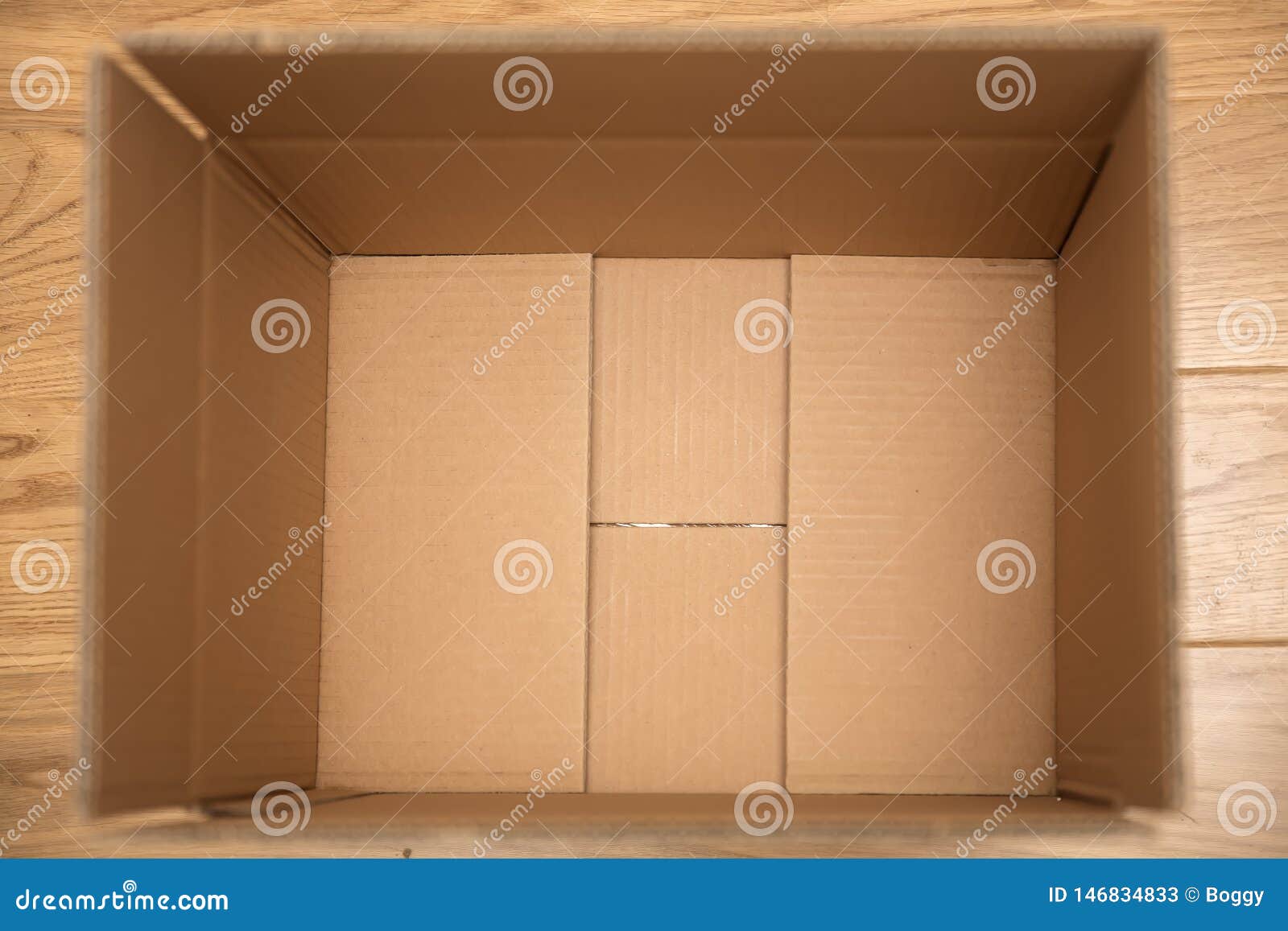 Open Cardboard Box, Ready for Transport Stock Image - Image of blank ...