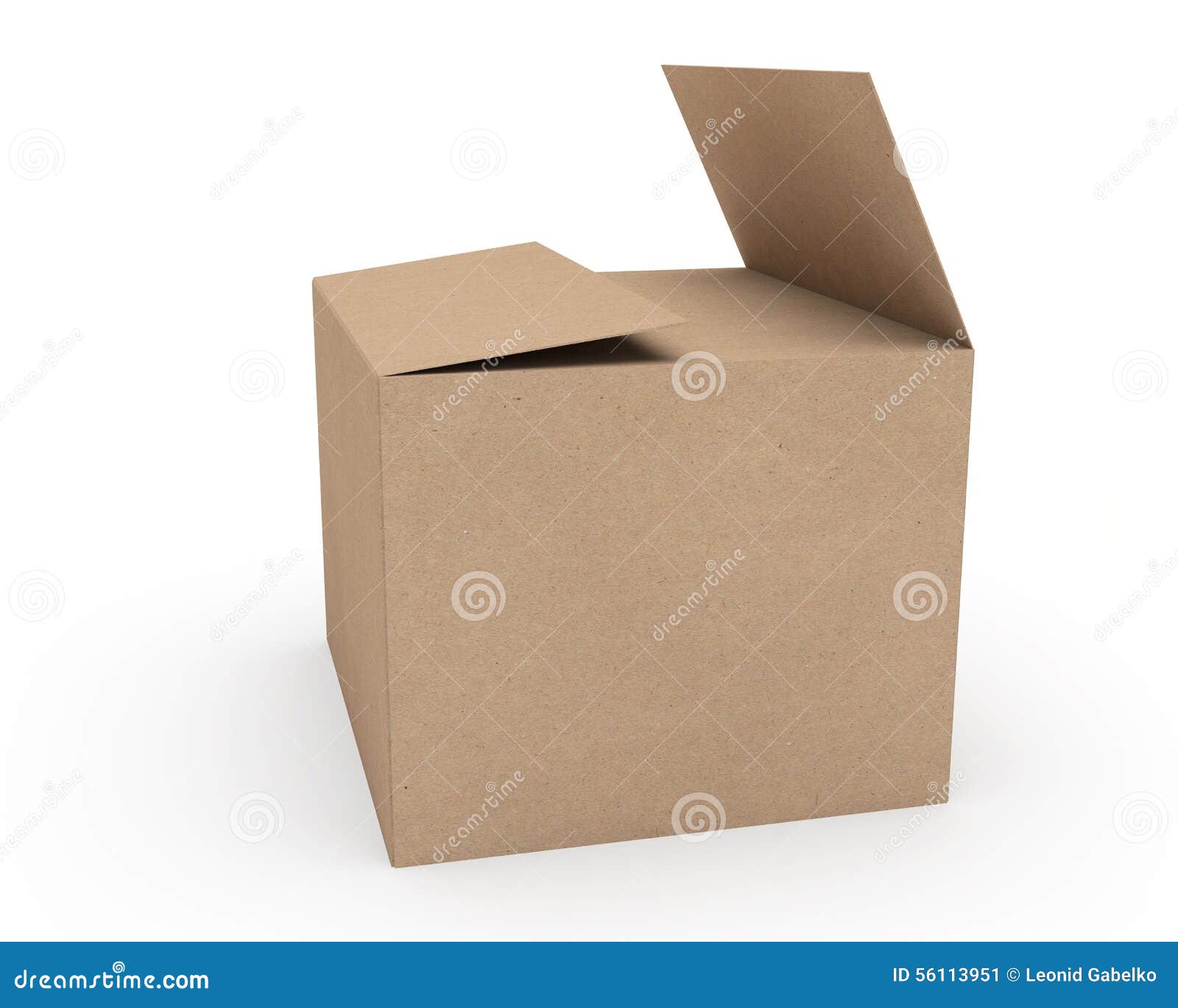 Open cardboard box stock illustration. Illustration of office - 56113951