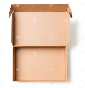Open Cardboard Box Top View Stock Photo - Image of packet, office: 60810186