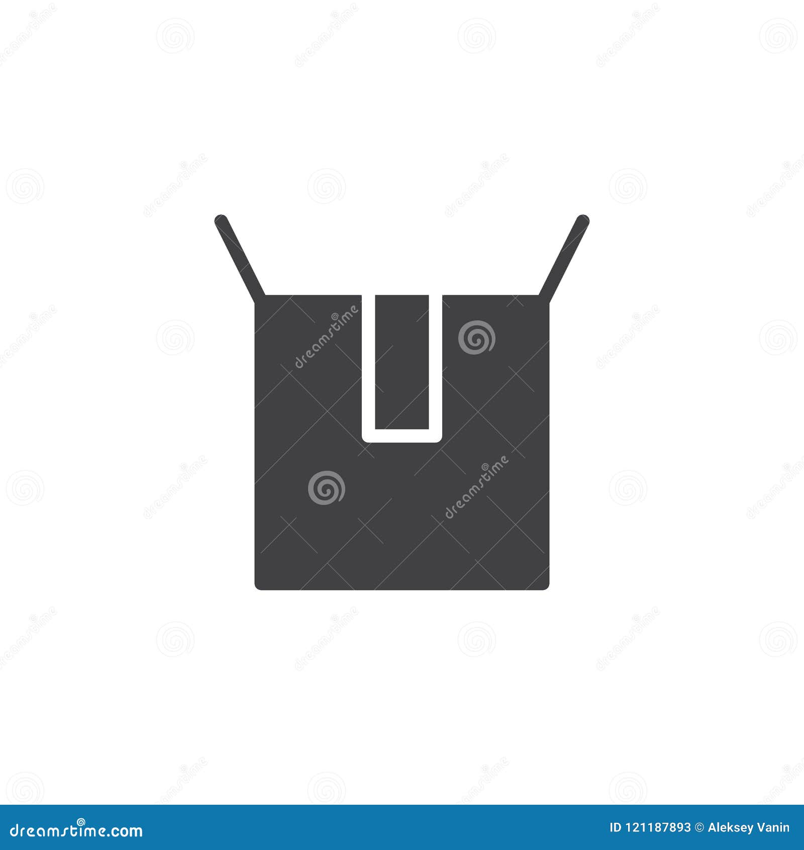 Open Cardboard Box Vector Icon Stock Vector - Illustration of pixel ...