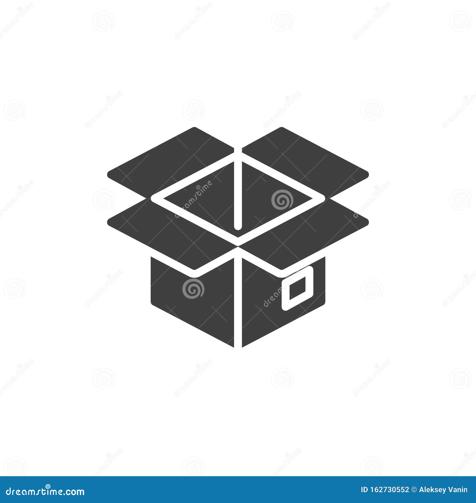 Open Cardboard Box Vector Icon Stock Vector - Illustration of parcel ...