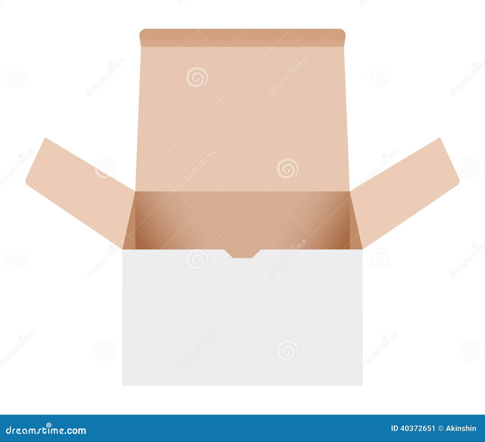 Open cardboard box stock vector. Illustration of opened - 40372651