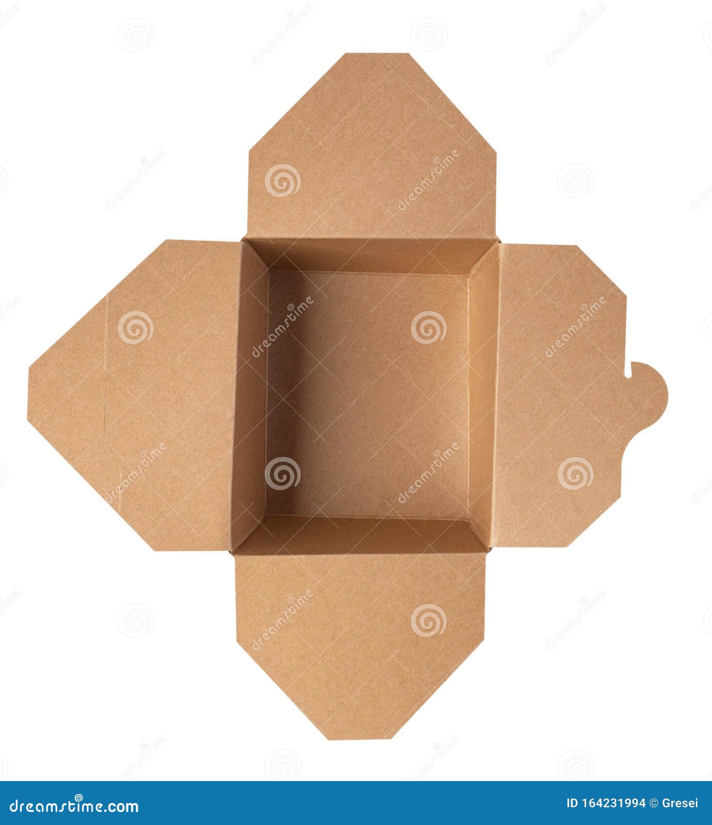 Open cardboard box stock photo. Image of corrugated - 164231994