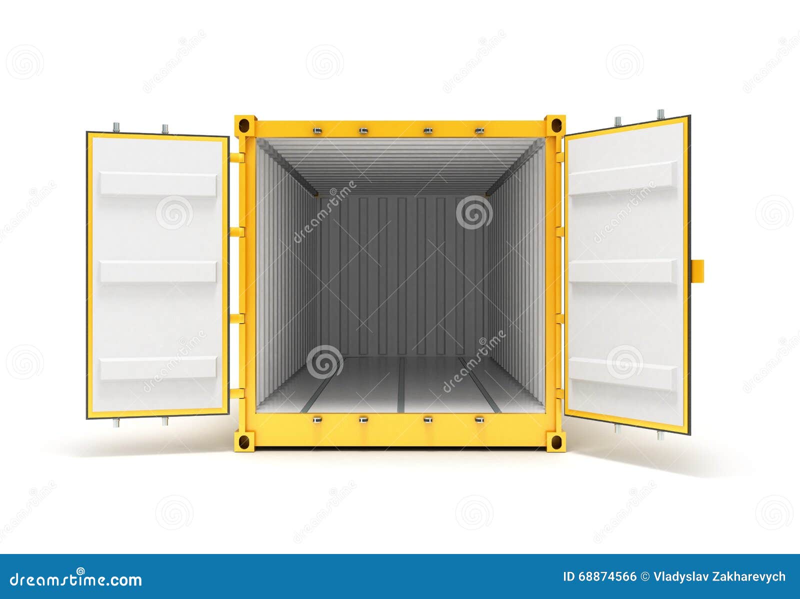 Open Cargo Container stock photo. Image of trade, steel - 68874566
