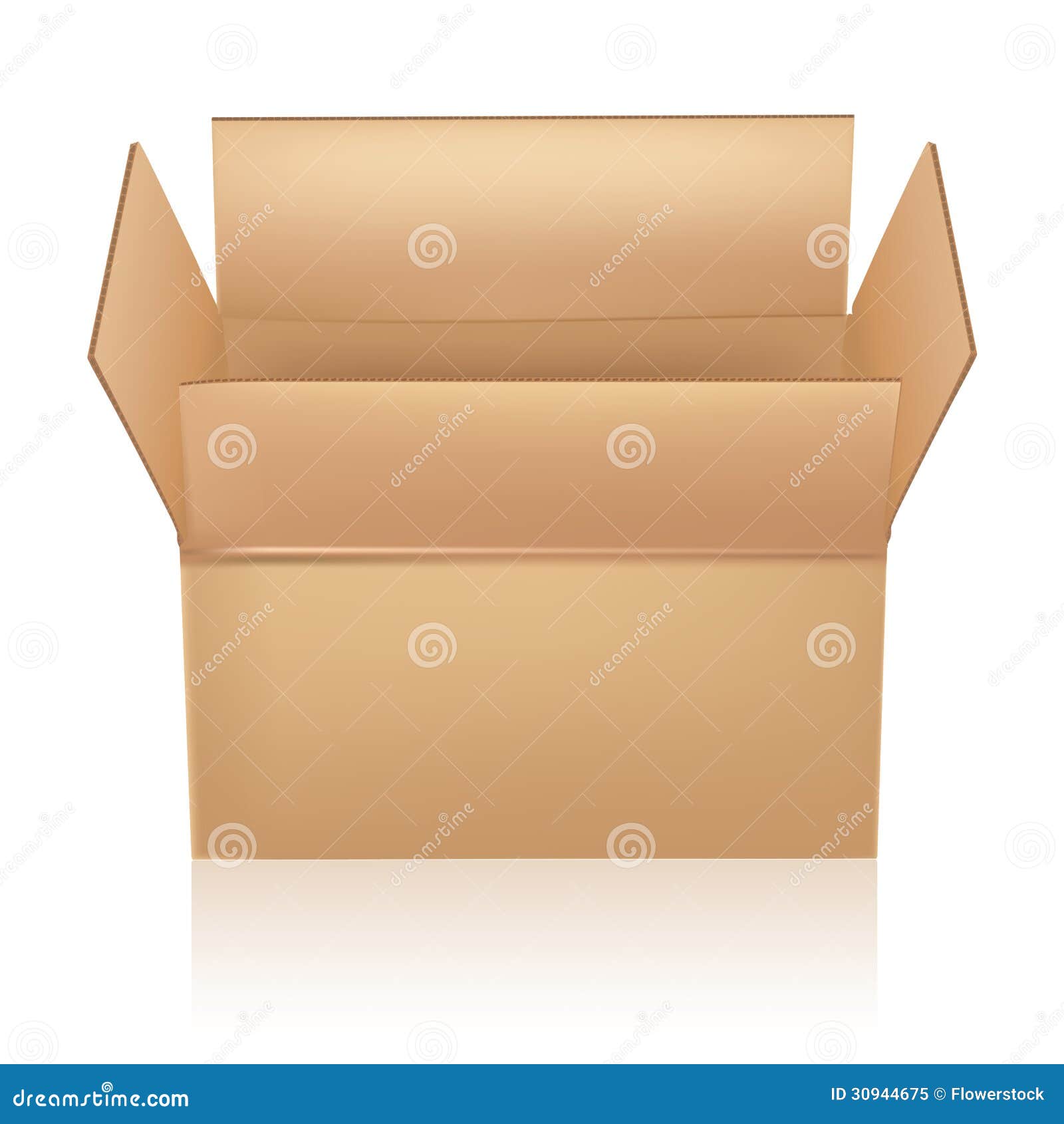 Open carton box stock vector. Illustration of fragile - 30944675