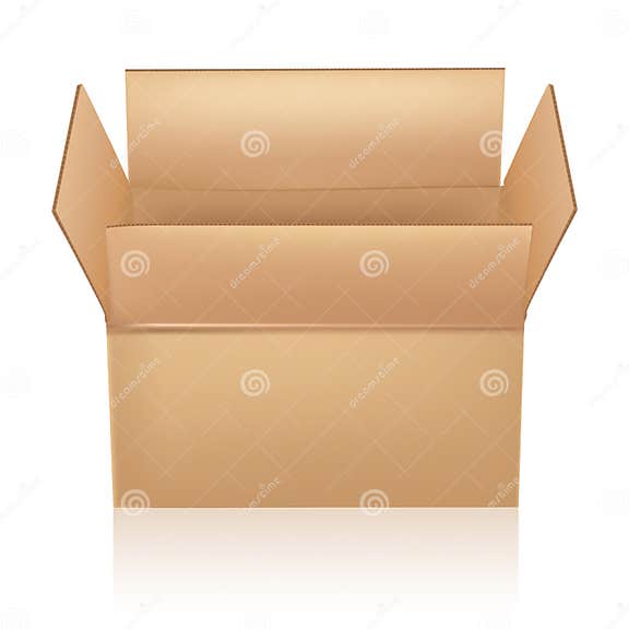 Open carton box stock vector. Illustration of fragile - 30944675