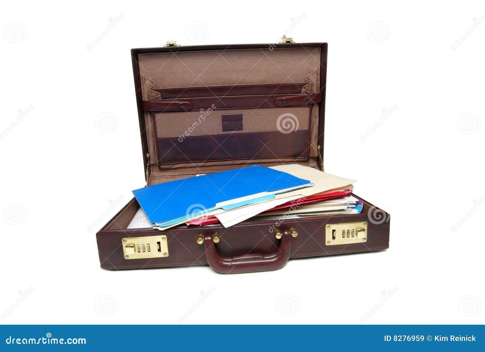 Open case stock image. Image of storage, brown, full, background - 8276959