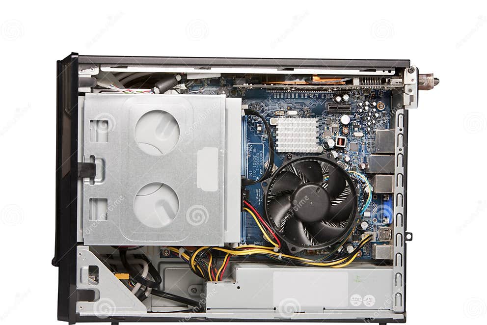 Interior Layout of a Personal Computer Stock Photo - Image of ...