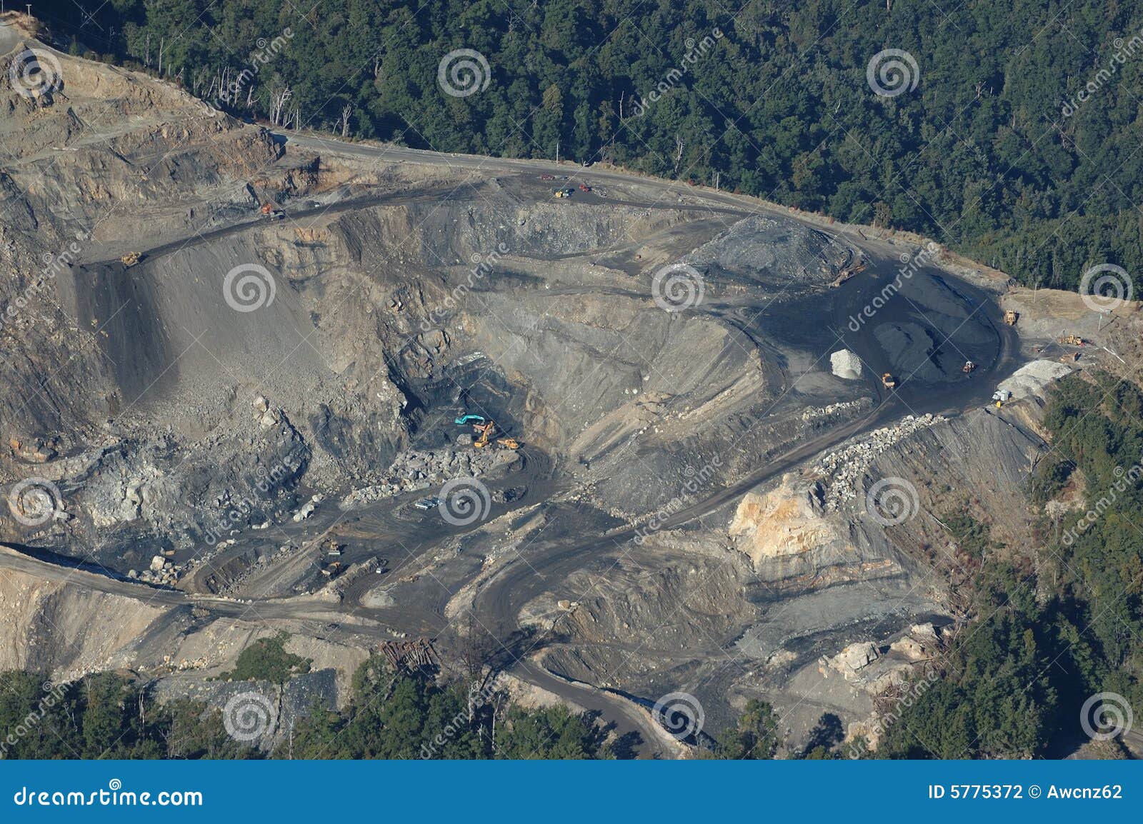 Open cast coal mine stock photo. Image of equipment, geologist - 5775372