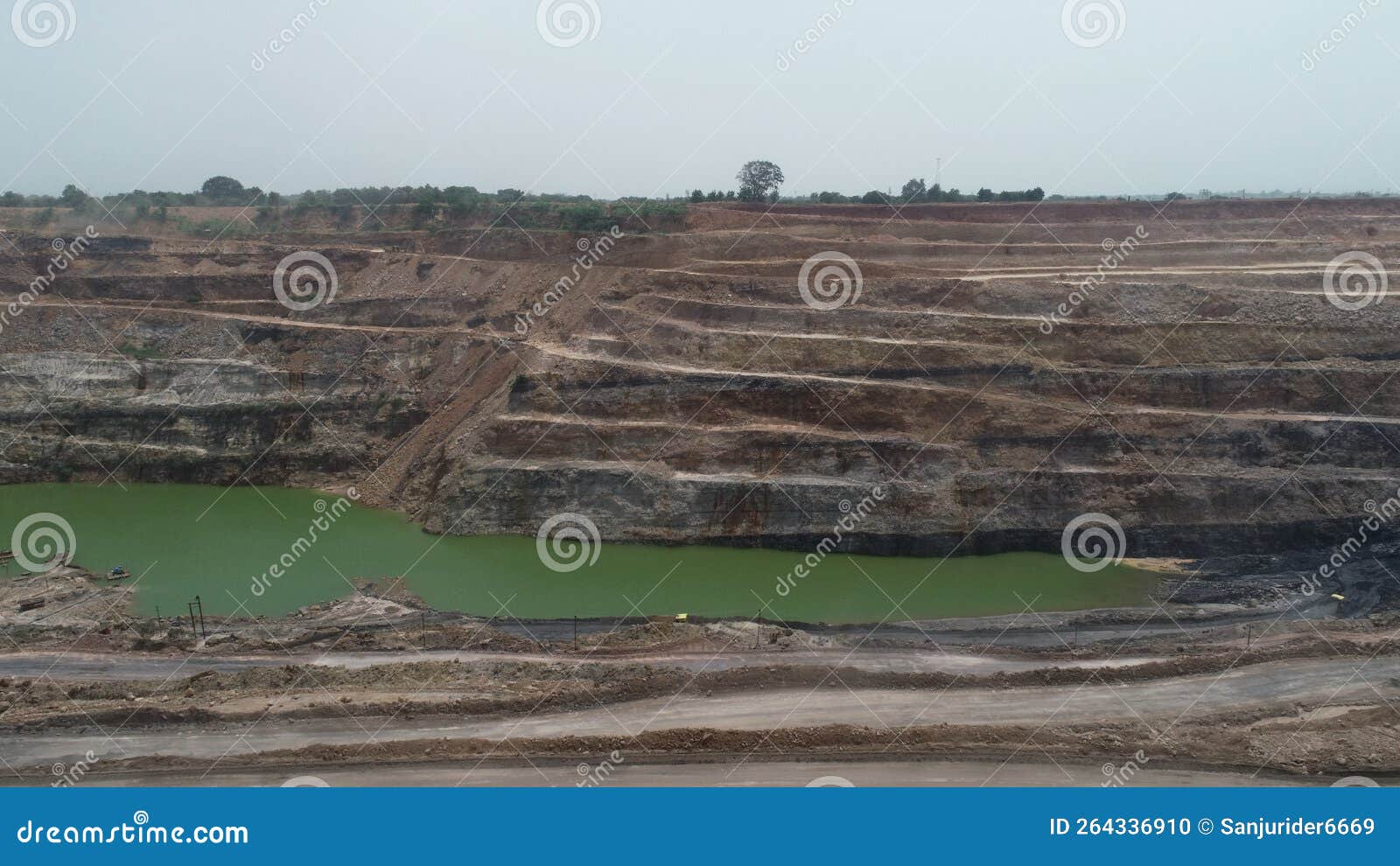 OPEN CAST COAL MINE stock photo. Image of method, cast - 264336910