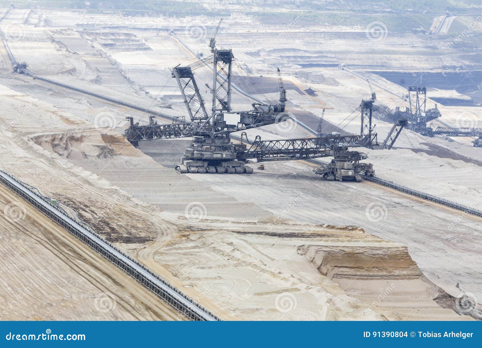 Open cast coal mining stock photo. Image of germany, heavy - 91390804
