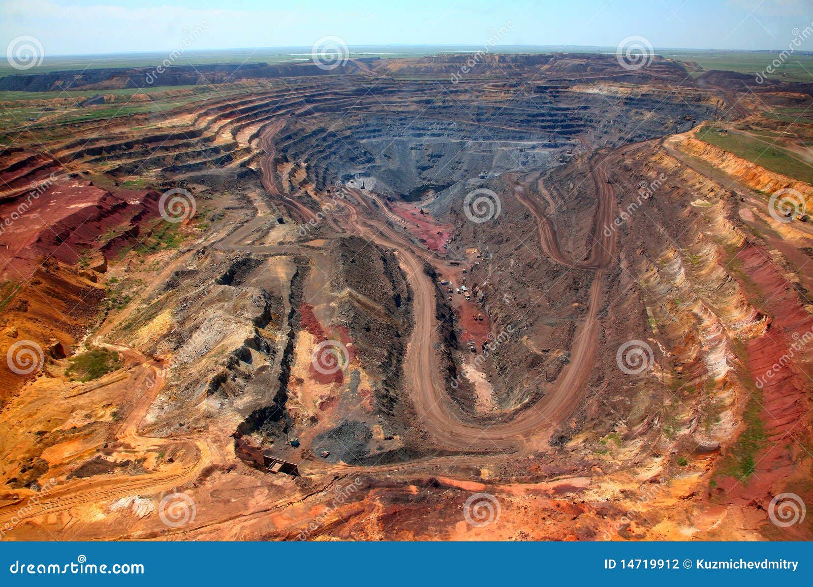Open-cast mine stock photo. Image of environmental, fossil - 14719912