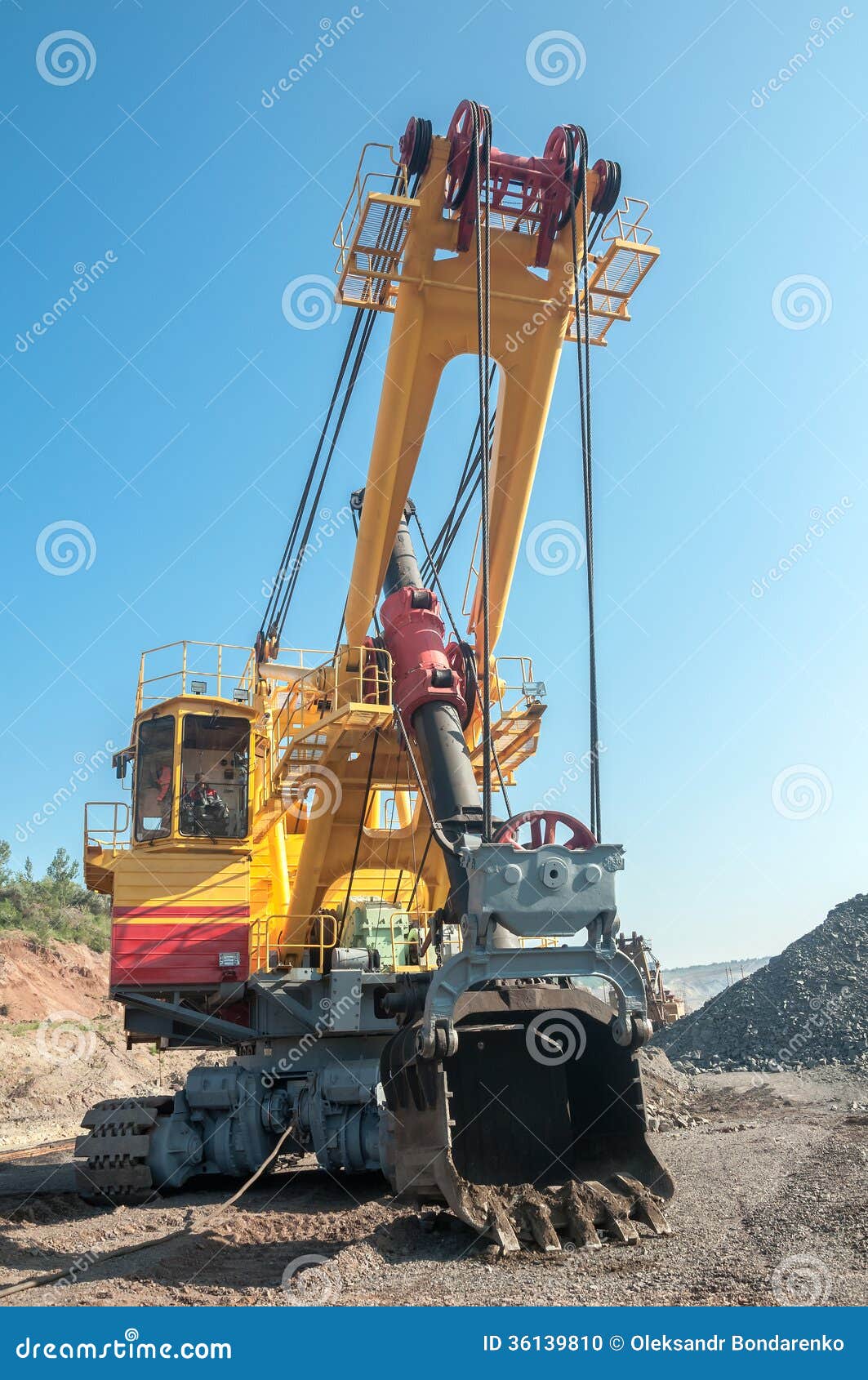 Open cast mine stock photo. Image of large, excavator - 36139810