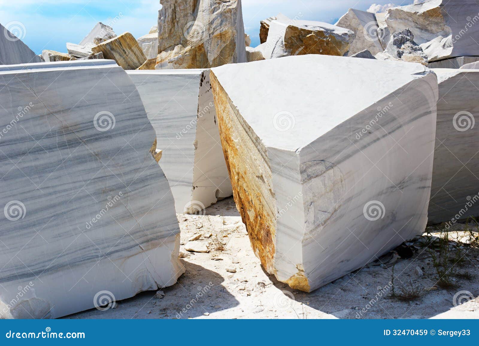 Open-cast Mine on Marble Extraction Stock Image - Image of ...
