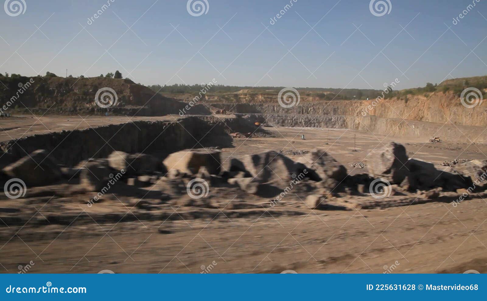 Open Cast Mine. Mining Industry. Stone Quarrying. Quarry for the ...