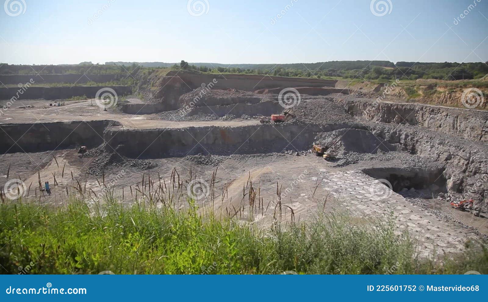 Open Cast Mine. Mining Industry. Stone Quarrying. Quarry for the ...