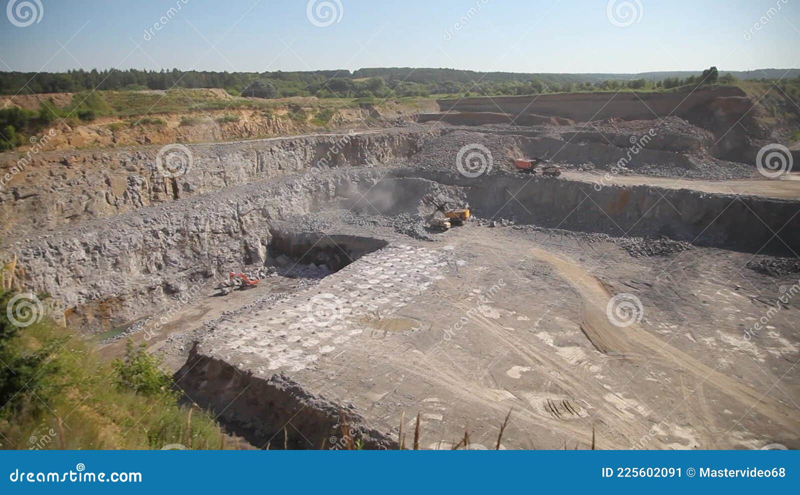 Open Cast Mine. Mining Industry. Stone Quarrying. Quarry for the ...