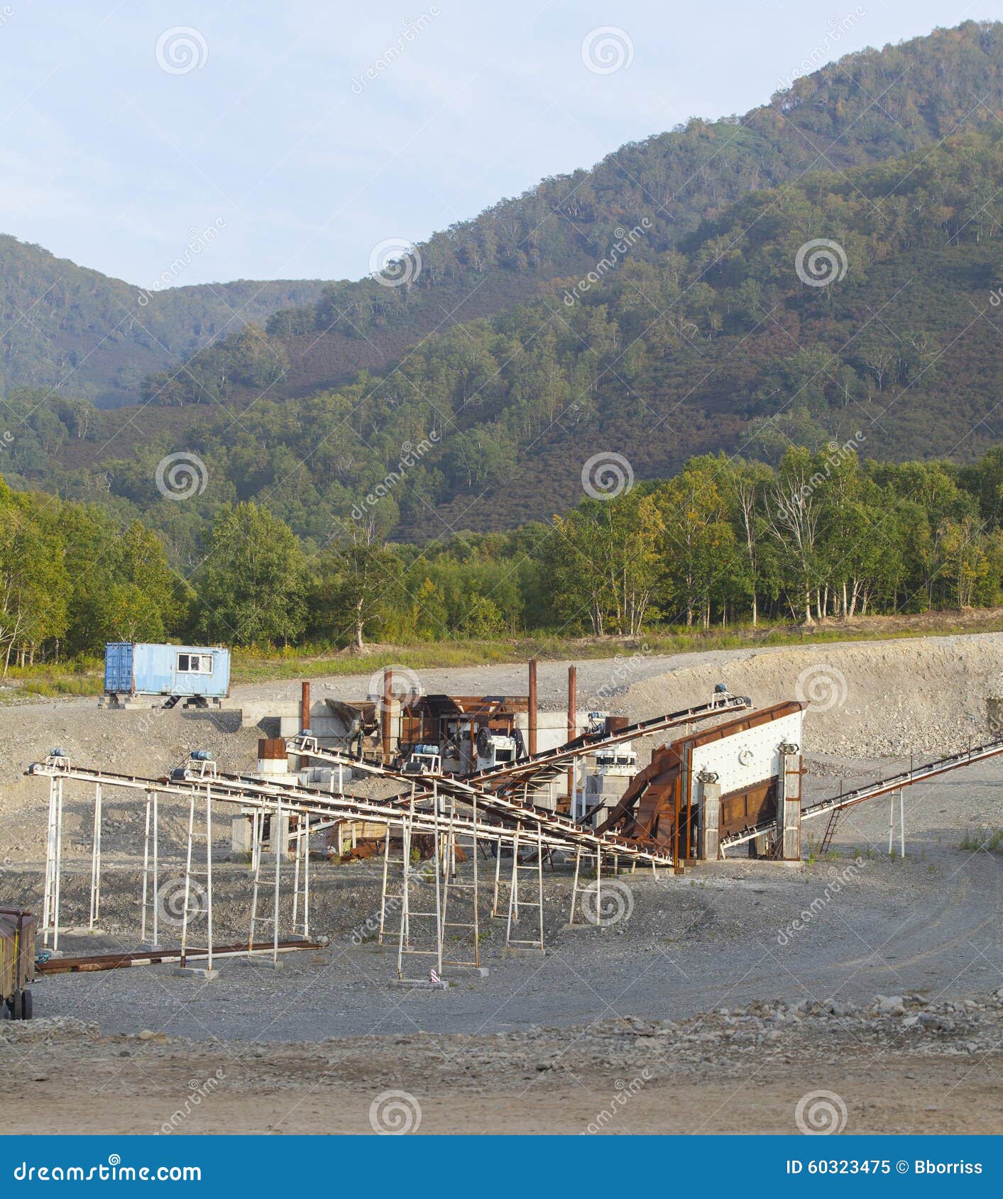 Open-cast Mine on Mining Operations in Wood Stock Image - Image of ...