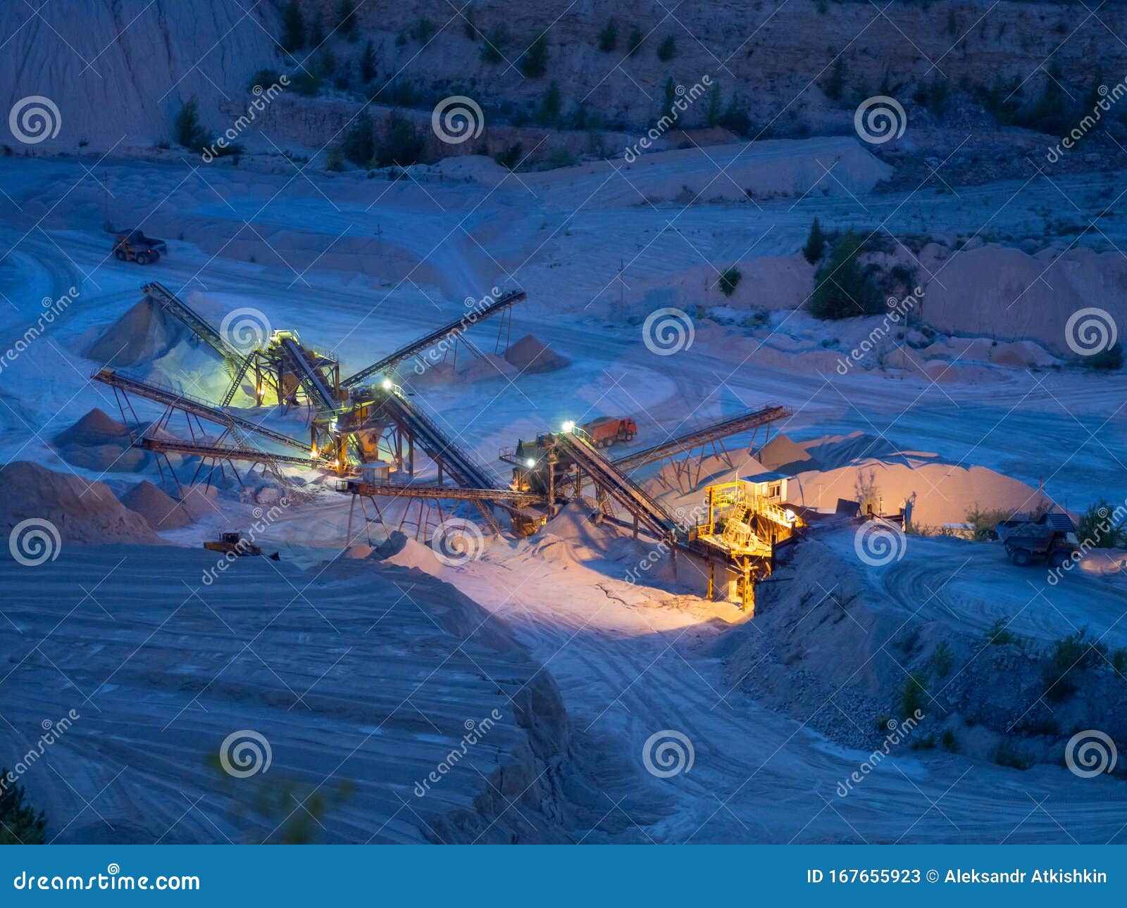 Open cast mine stock image. Image of back, loader, beneficating - 167655923