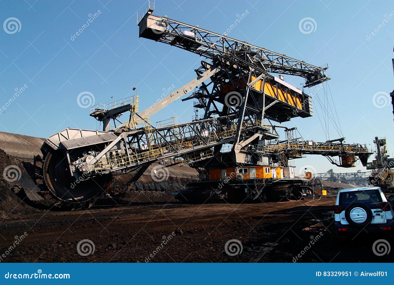 Open cast minig stock image. Image of excavator, lignite - 83329951