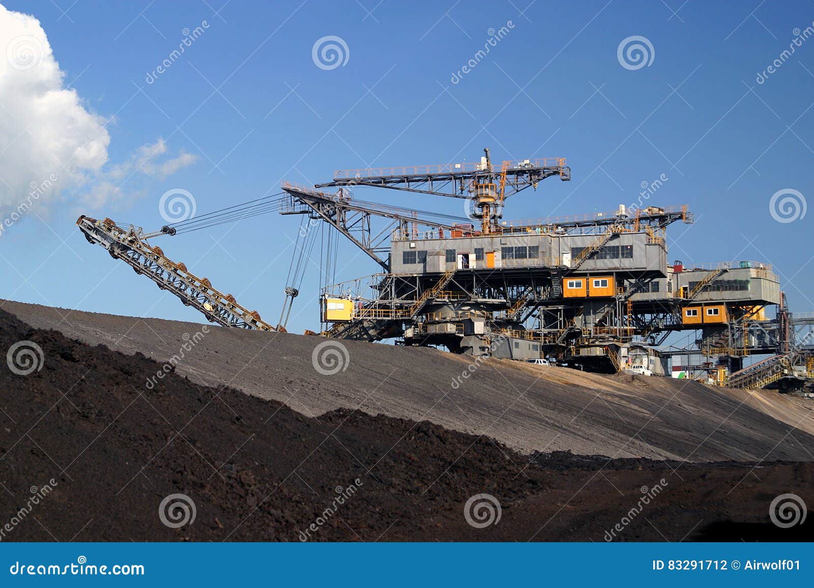 Open cast minig stock photo. Image of mining, cast, lignite - 83291712