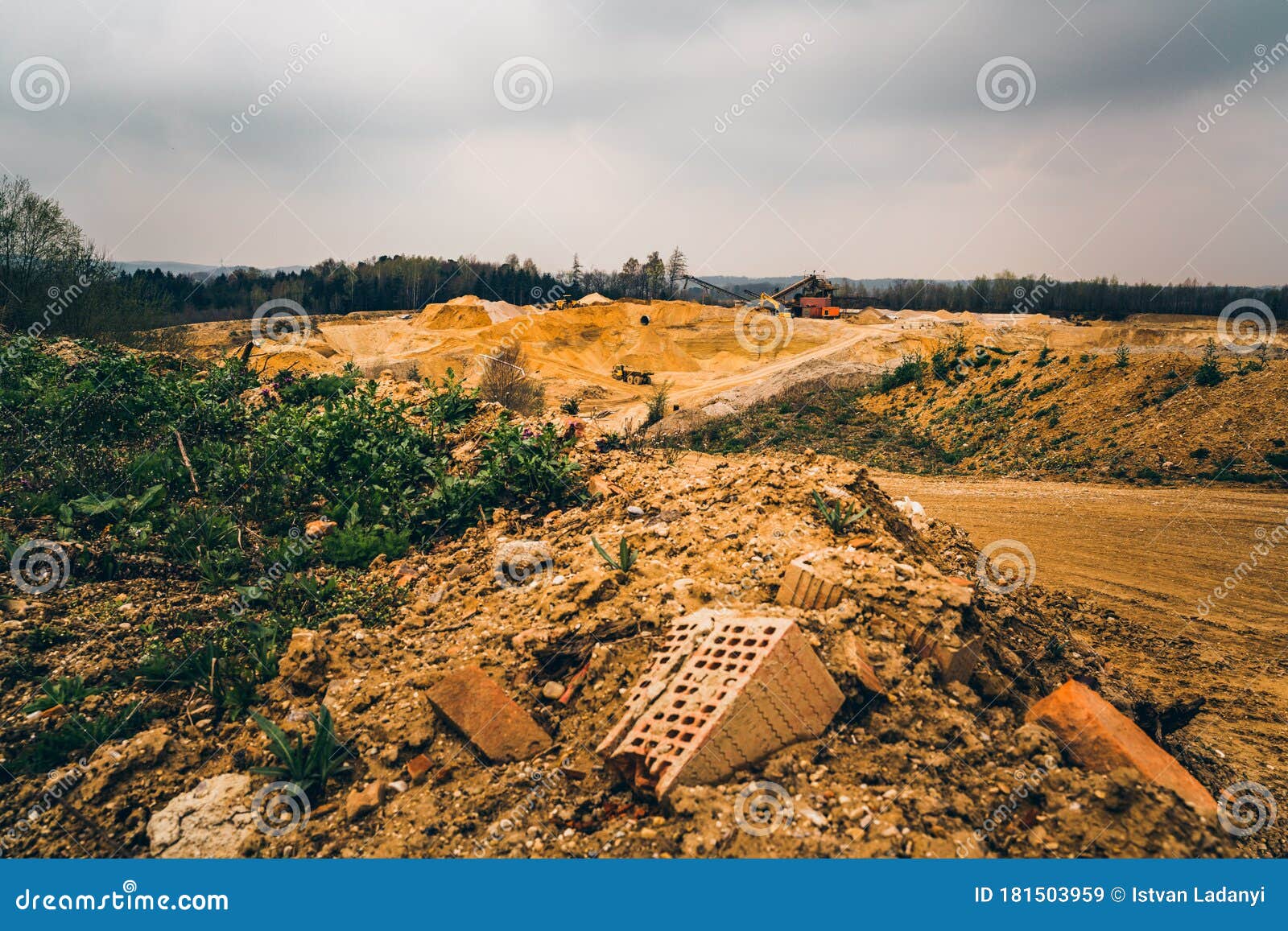 Open cast mining stock image. Image of nature, diamond - 181503959