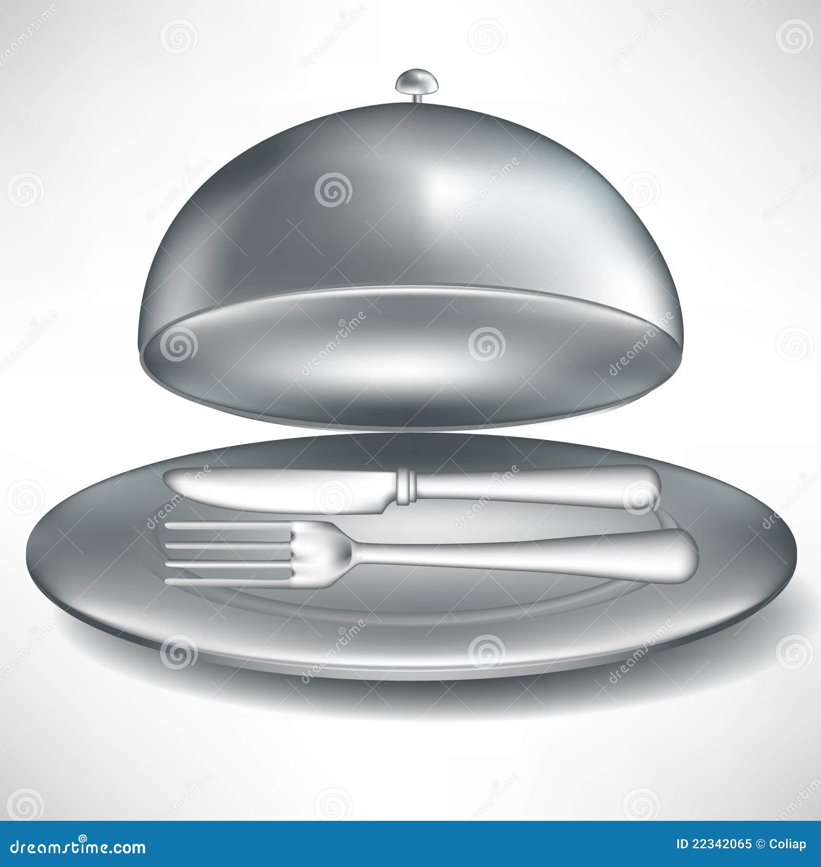 Open Catering Tray with Cuterly Stock Vector - Illustration of object ...