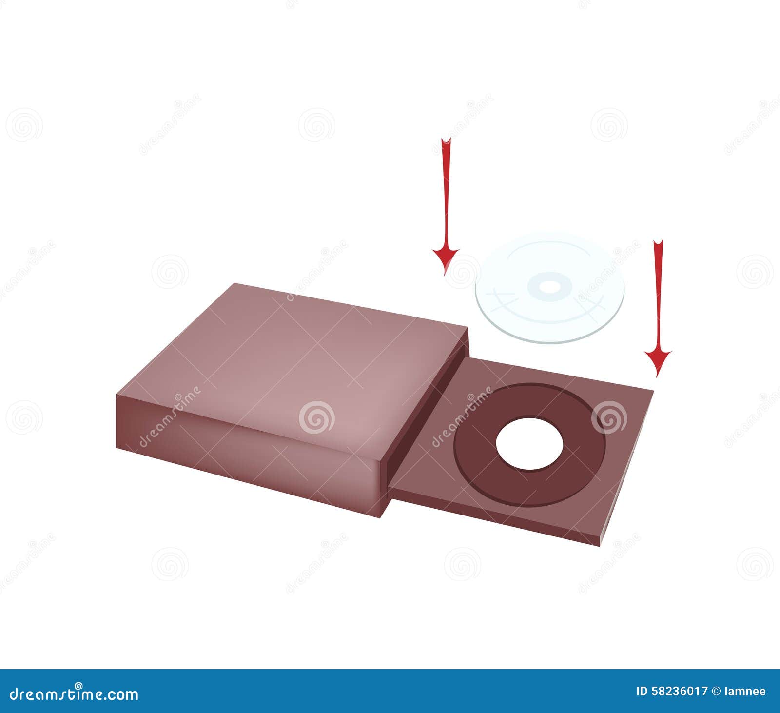 Open CD-ROM Disk Drive for Desktop PC Stock Vector - Illustration of ...