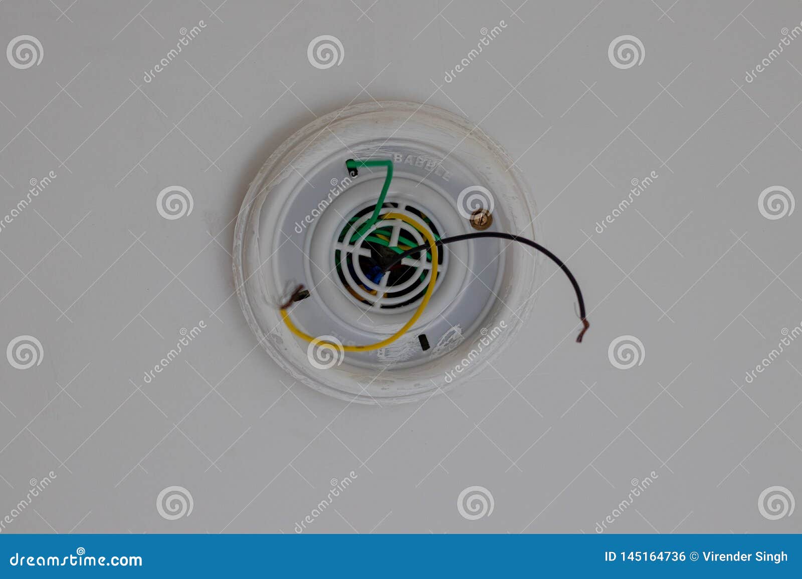 Open ceiling wire stock photo. Image of lamp, electric - 145164736