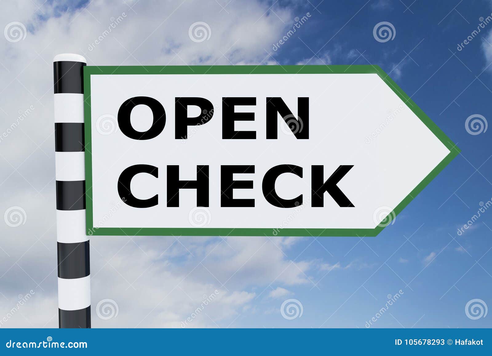 Open Check concept stock illustration. Illustration of check - 105678293