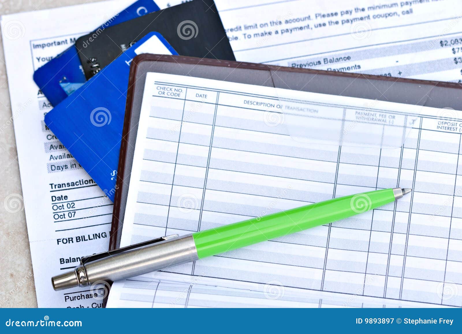 Open checkbook stock image. Image of dollars, close, card - 9893897