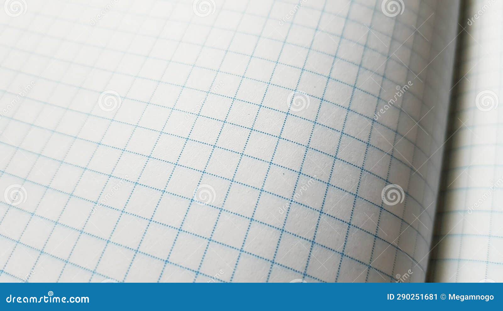 Open Checkered Notebook, Paper Background Spread Stock Image - Image of ...