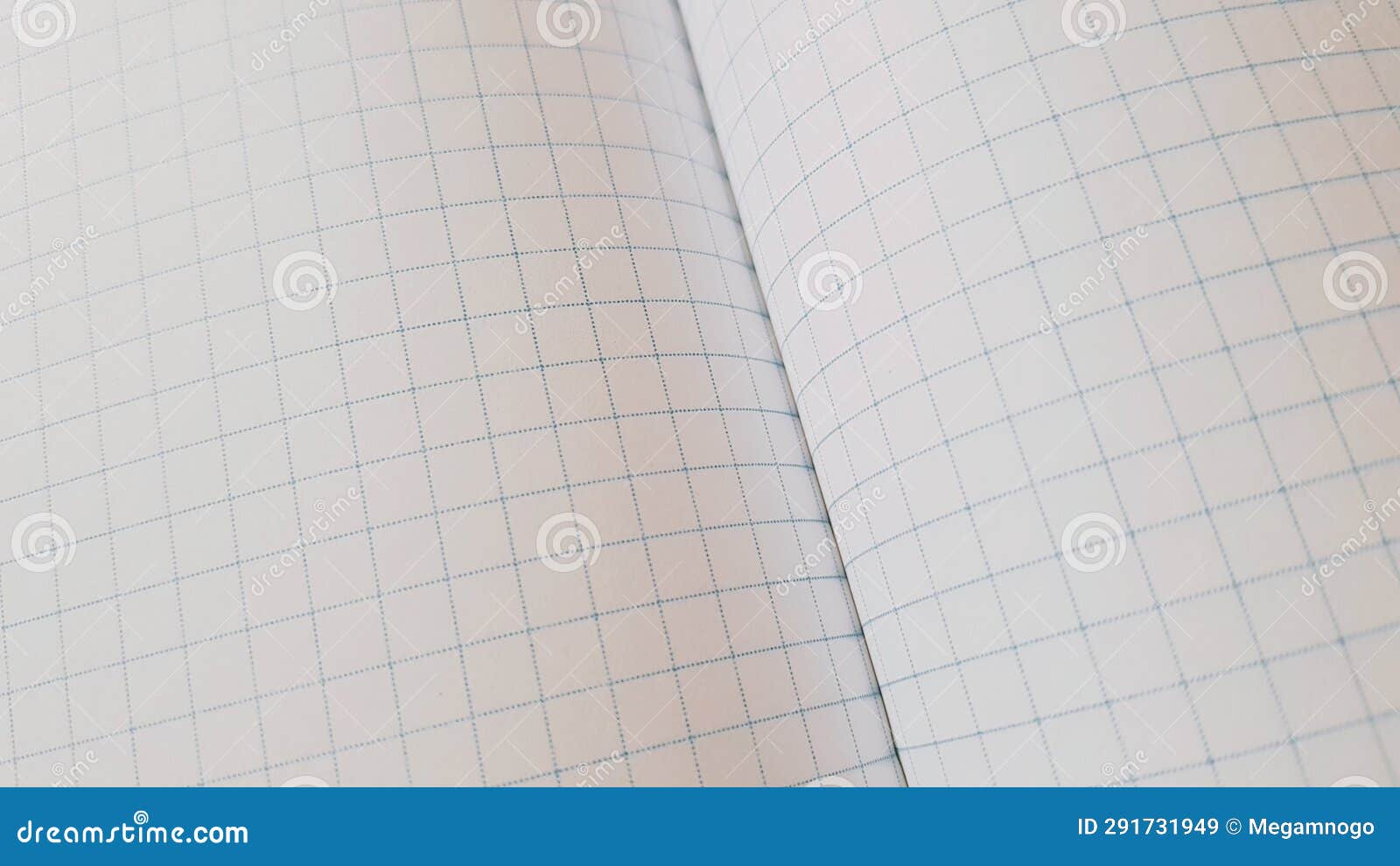 Open Checkered Notebook or Paper Spread Background Stock Image - Image ...