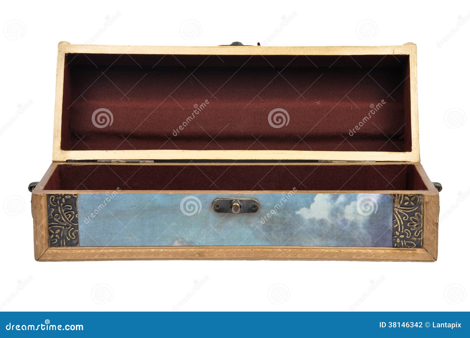 Open chest stock photo. Image of storage, coffer, white - 38146342