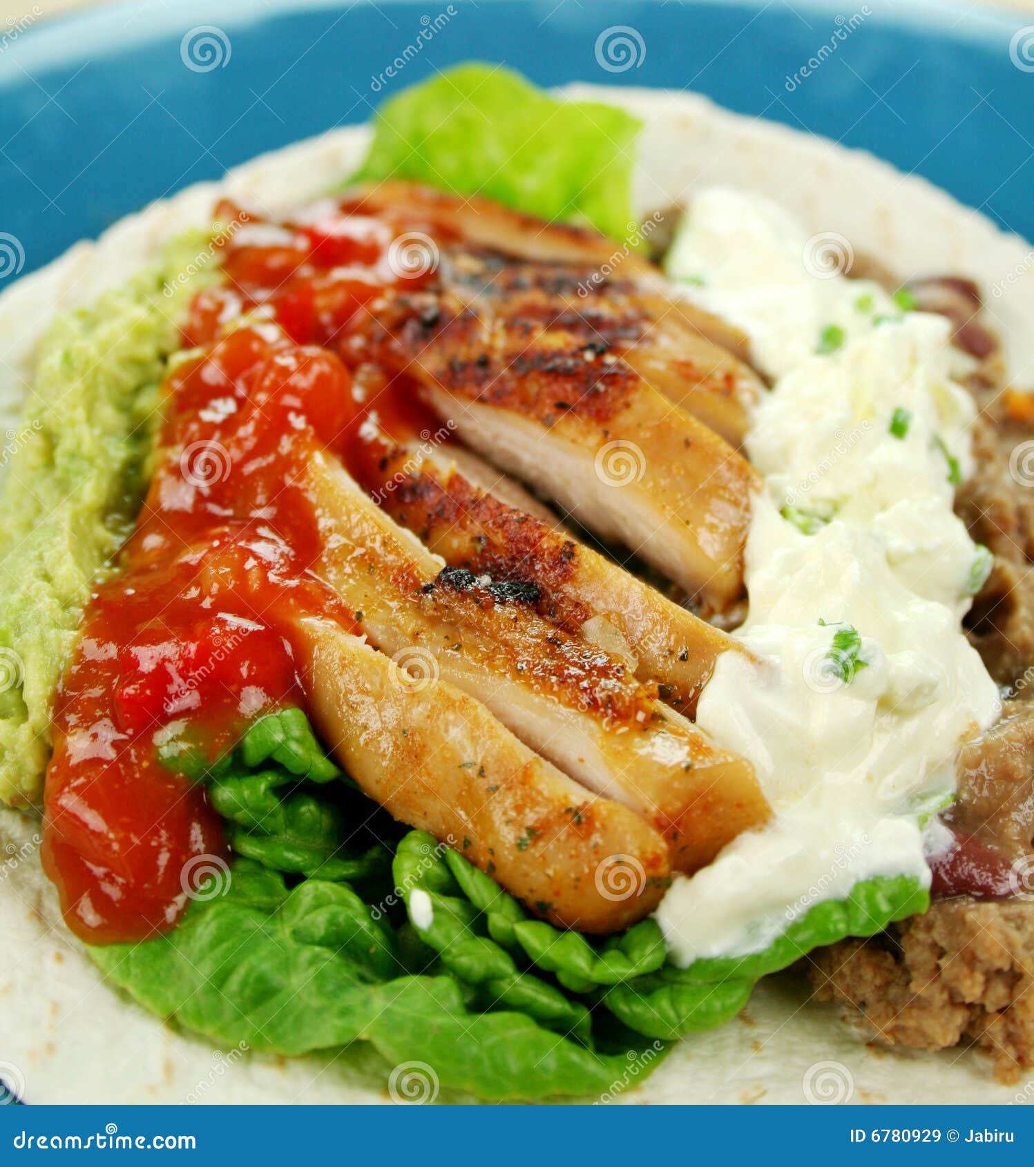 Open Chicken Tortilla stock image. Image of meal, mexican - 6780929