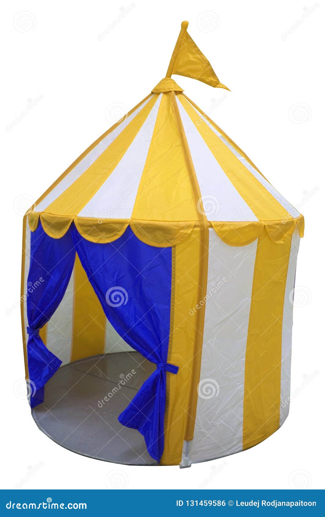 Open Children Circus Tent with Flag on Top Stock Photo - Image of ...