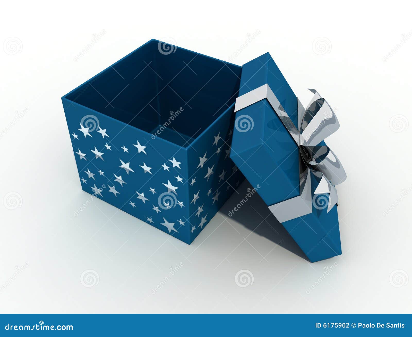 Open christmas box stock illustration. Illustration of wrap - 6175902