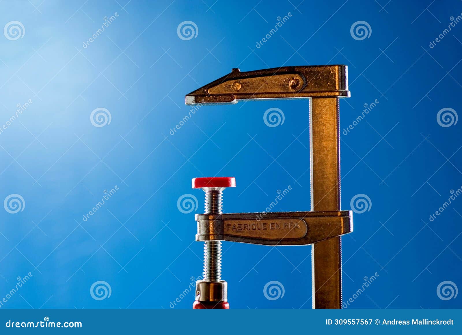 Clamp in a Workshop of a Joiner Stock Image - Image of cutout, jaws ...