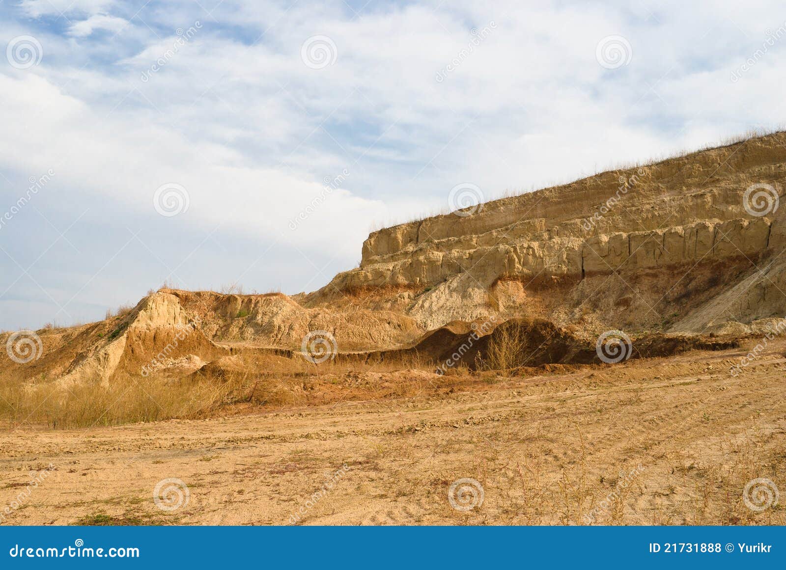 An open clay pit stock photo. Image of outdoor, manufacturing - 21731888