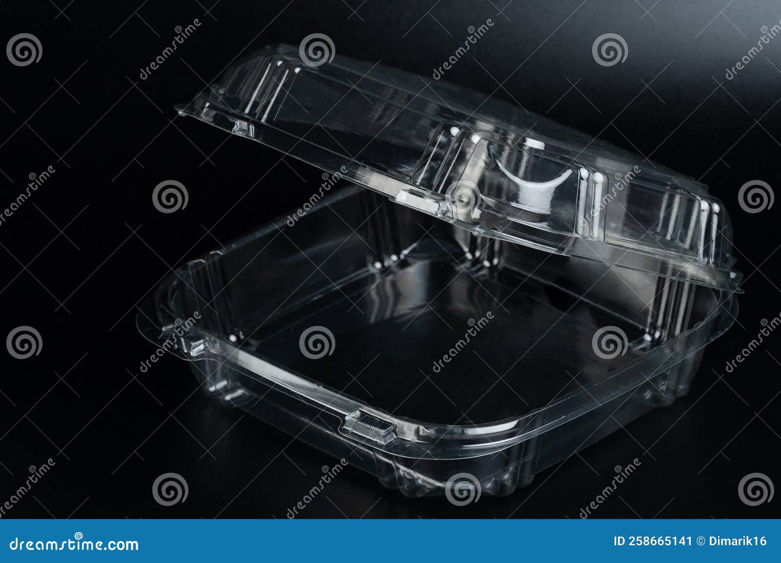 Open Clean Empty Food Storage Box Stock Image - Image of garbage ...