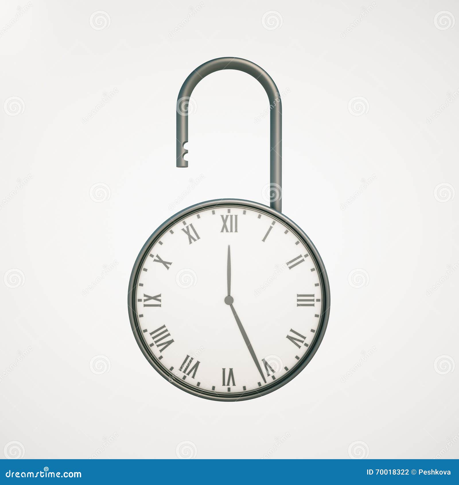 Open clock lock light stock illustration. Illustration of element ...