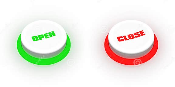 Open/close buttons stock illustration. Illustration of opening - 2288699
