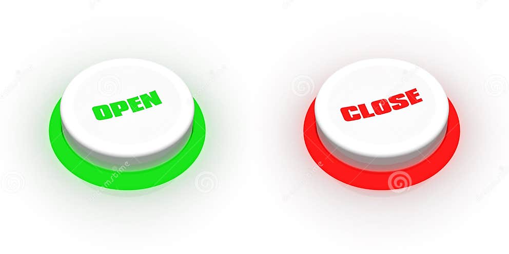 Open/close buttons stock illustration. Illustration of opening - 2288699