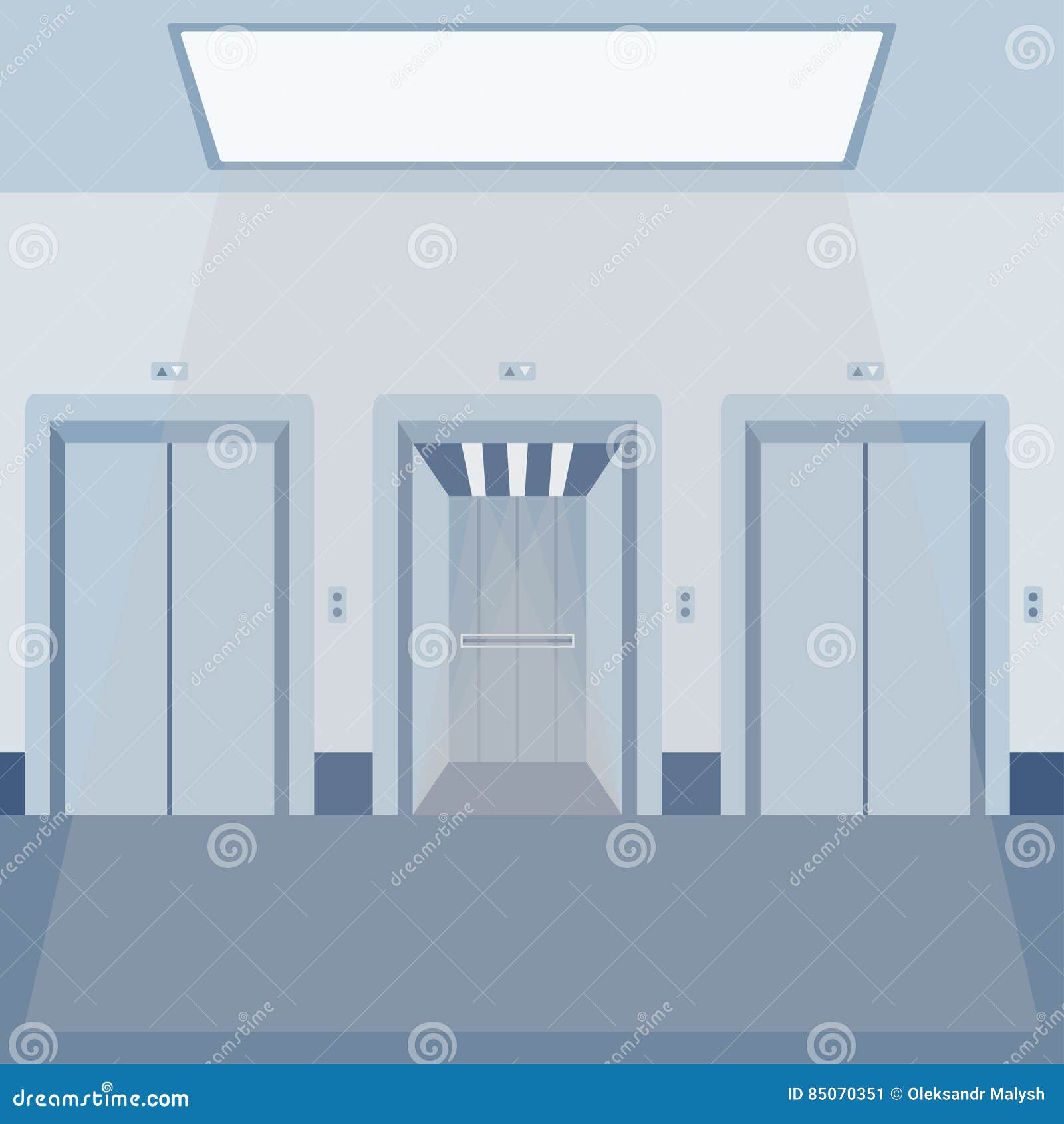 Close Elevator. Realistic Vector Illustration | CartoonDealer.com #69301347