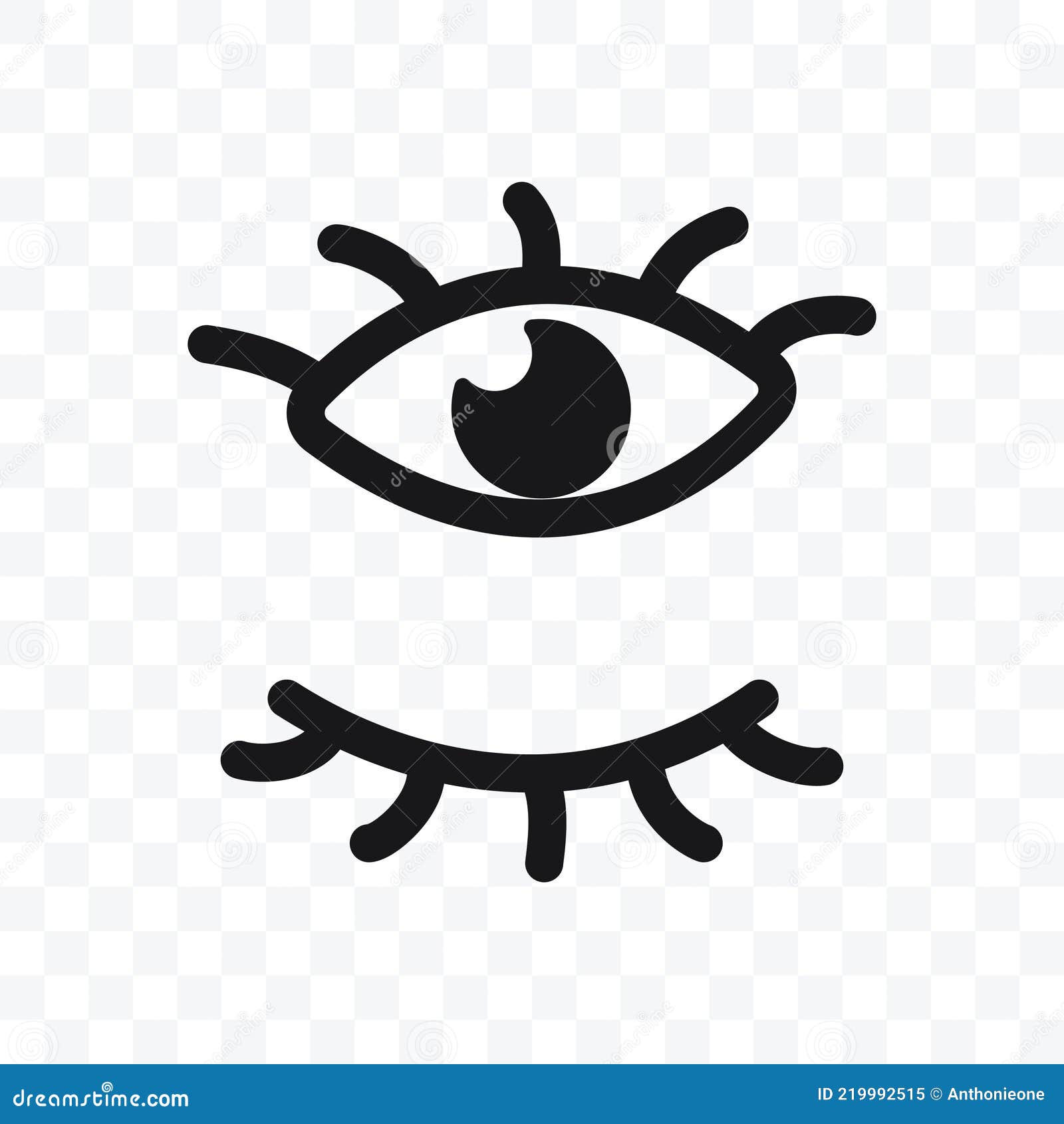 Open and Close Eyes Icon Vector Illustration Stock Vector ...