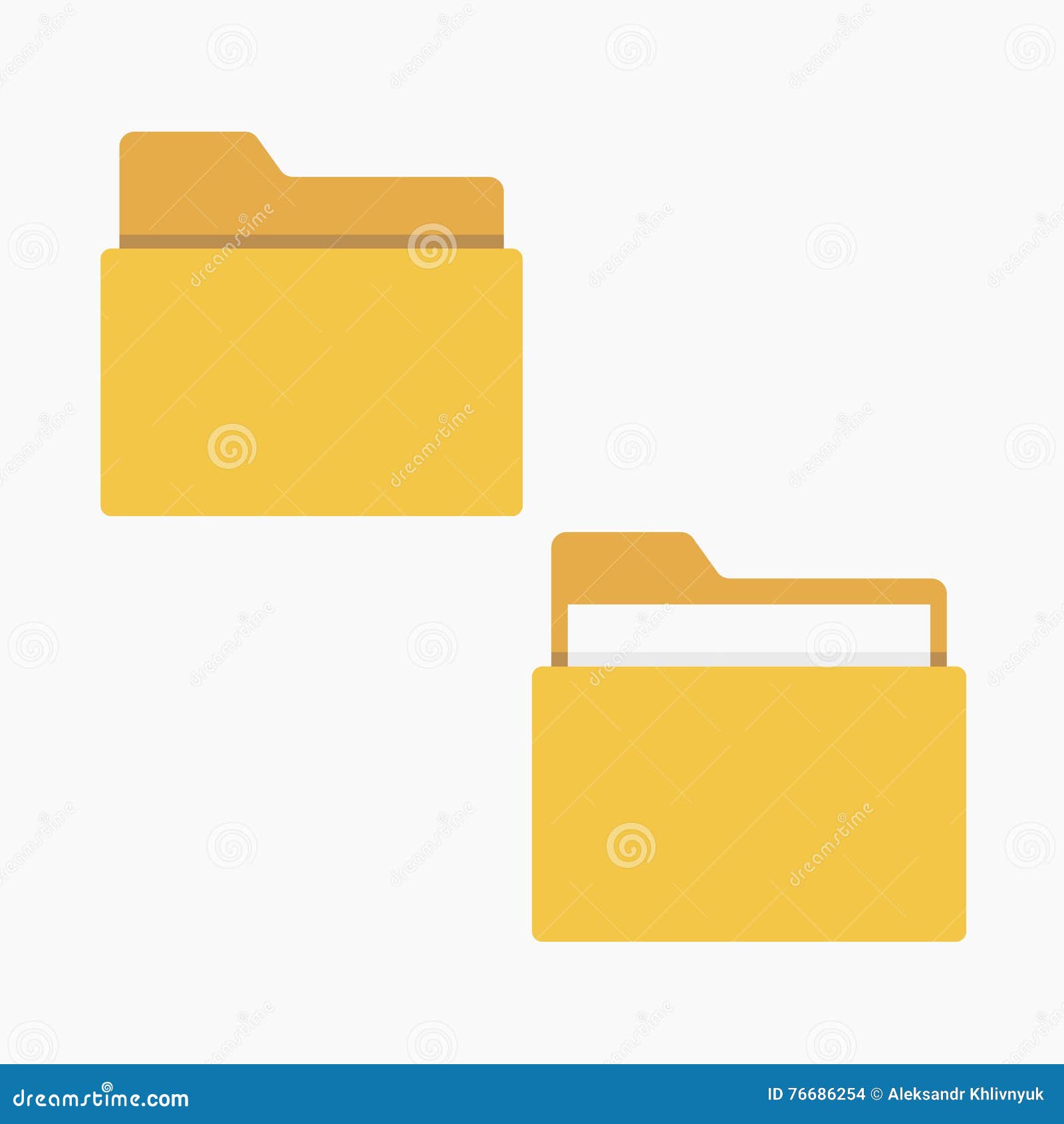 Open and Close Folder with Documents Stock Illustration - Illustration ... Open and Close Folder with Documents Stock Illustration - Illustration ...